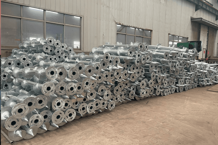 螺旋地桩厂家,光伏地桩价格,光伏支架配件-四维能源科技-四维能源科技